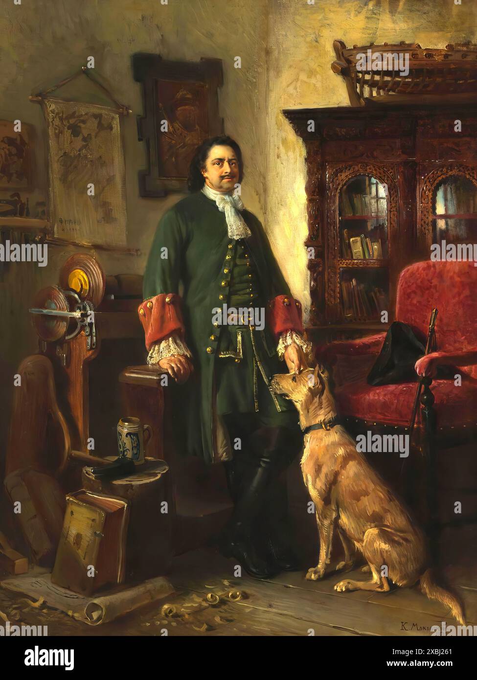 Peter the Great in His Studio, Peter I or Pyotr Alexeyevich Romanov ...