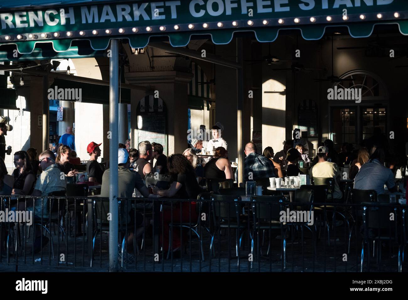 The iconic Cafe Du Monde in New Orleans' French Quarter, known for its ...