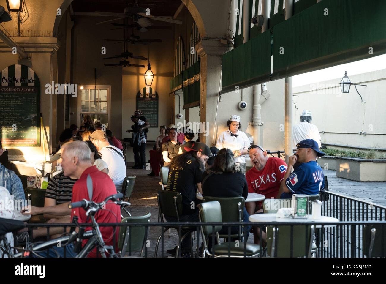 The iconic Cafe Du Monde in New Orleans' French Quarter, known for its ...