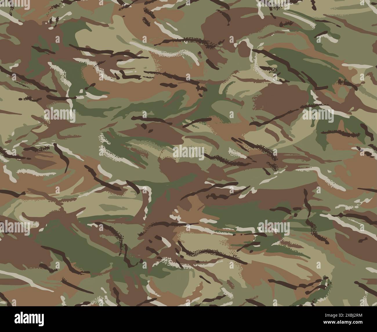 Multi-terrain camouflage seamless pattern. Seven colors and shades of ...
