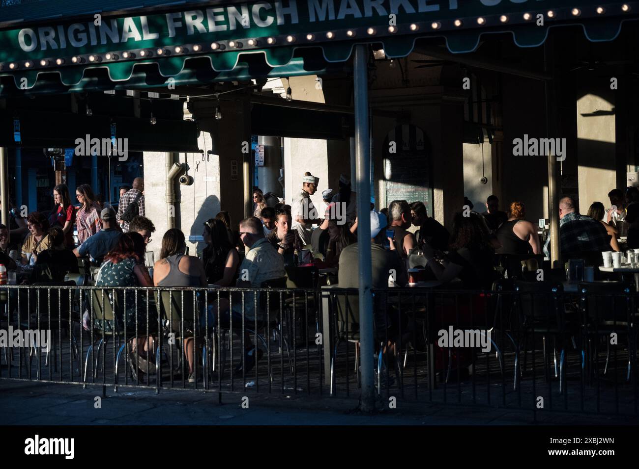 The iconic Cafe Du Monde in New Orleans' French Quarter, known for its ...