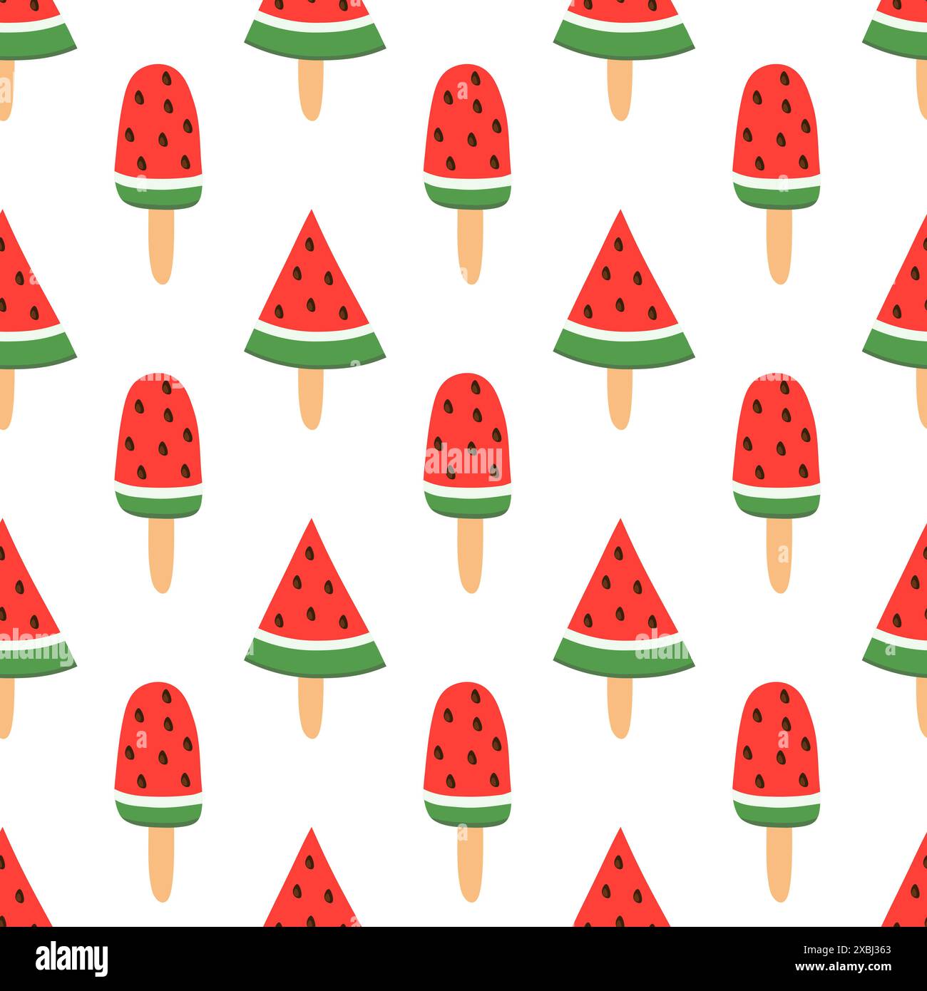 Frozen watermelon on stick Stock Vector Images - Alamy