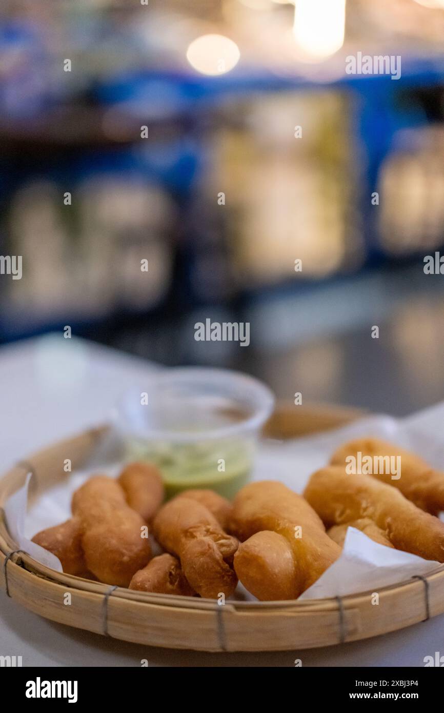 Pa Thong Ko, a popular Thai deep-fried dough or Thai-style Chinese ...