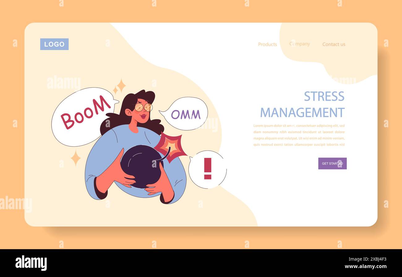 Emotional intelligence web banner or landing page. Diverse characters ...