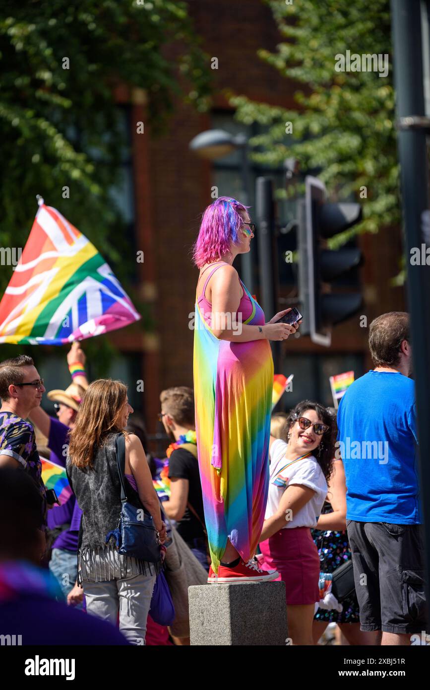 The people participating in a pride parade in Leeds, UK Stock Photo - Alamy