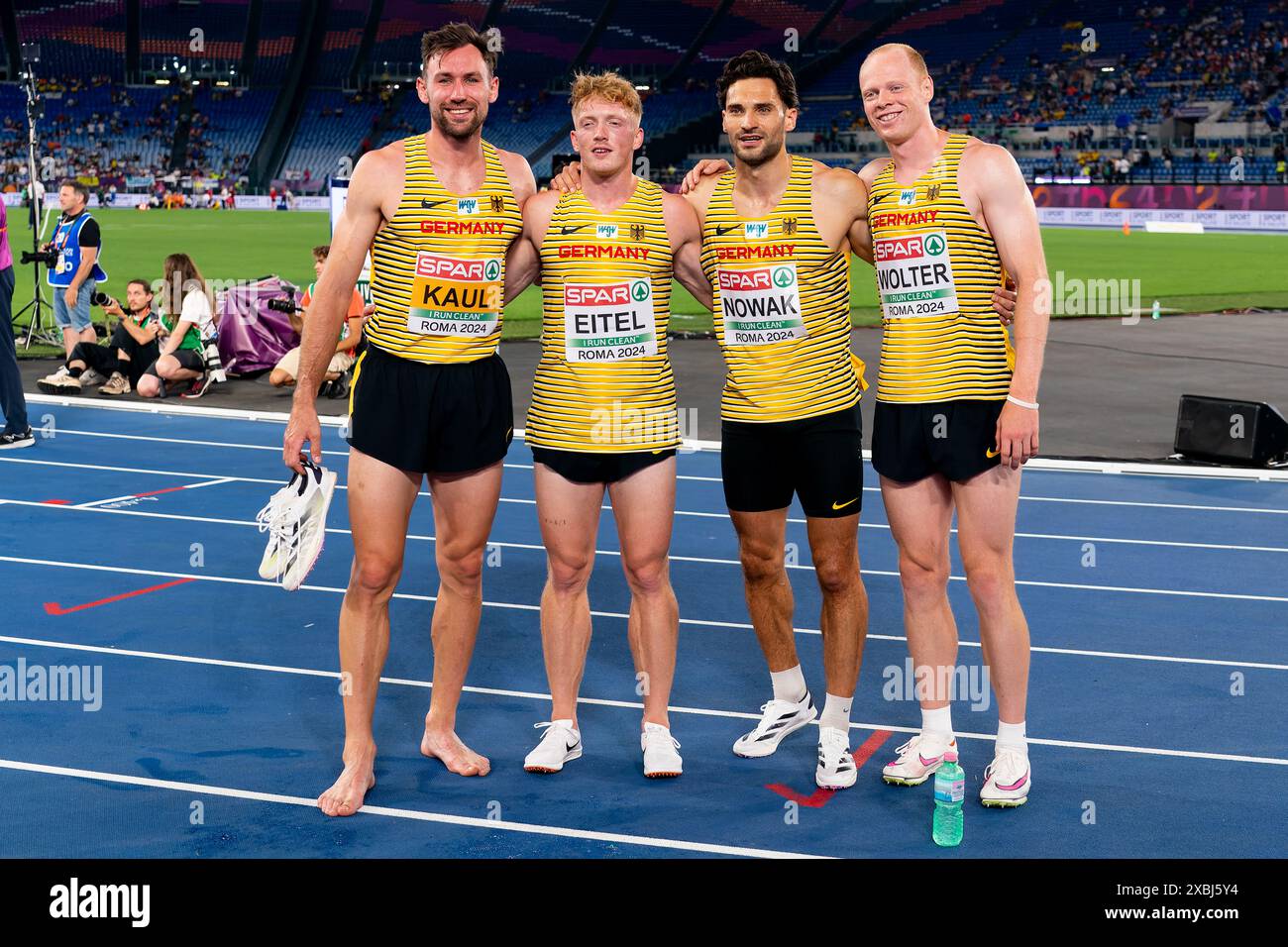 Rome, Italy. 11th June, 2024. ROME, ITALY - JUNE 11: Niklas Kaul of Germany, Manuel Eitel of ...