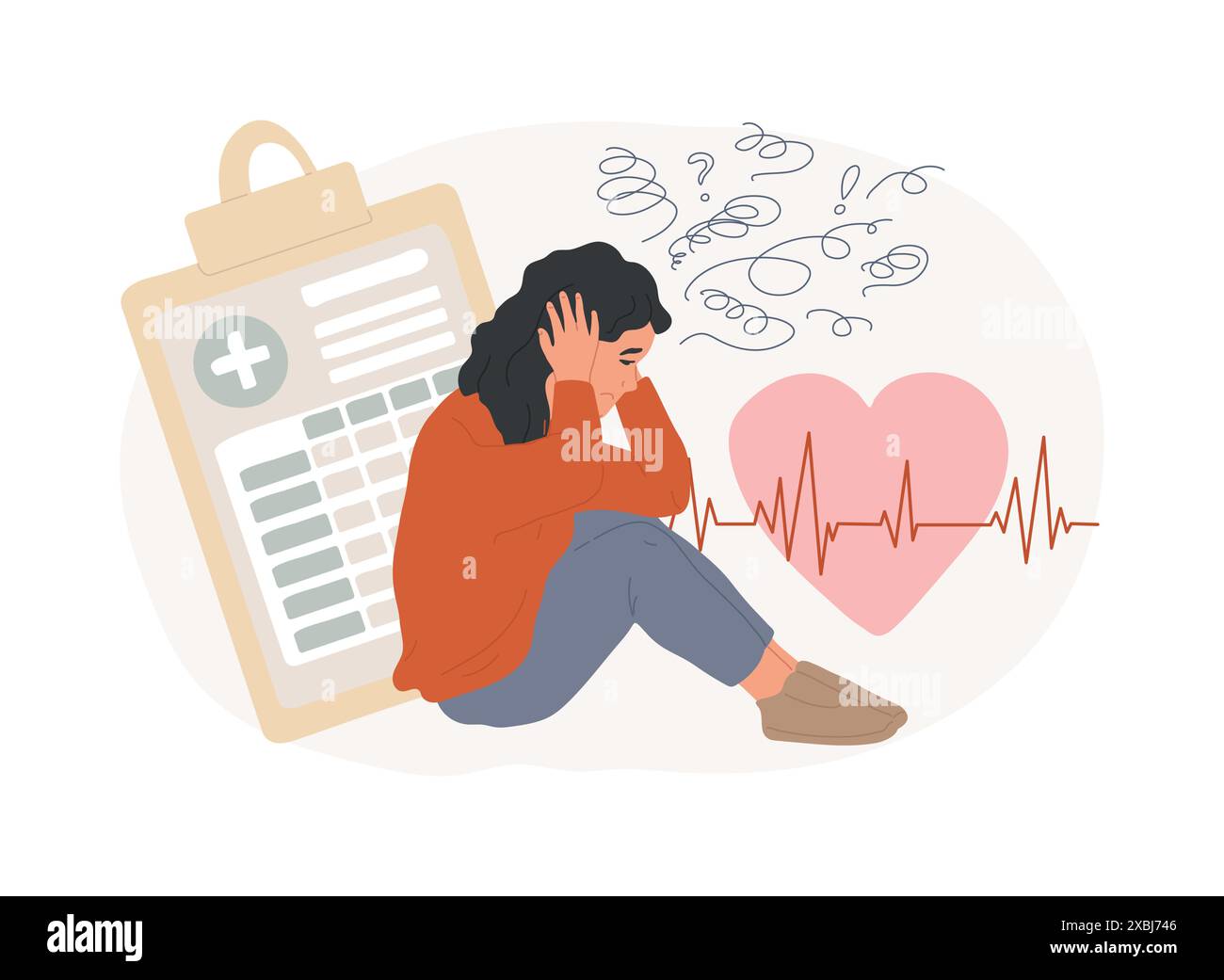 Anxiety isolated concept vector illustration Stock Vector Image & Art ...