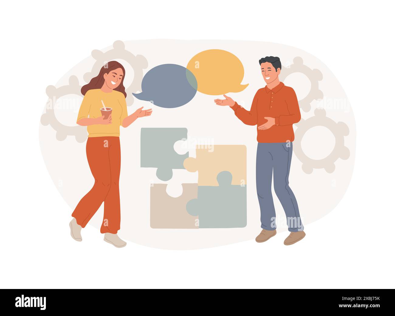 Social Interaction Skills isolated concept vector illustration Stock ...