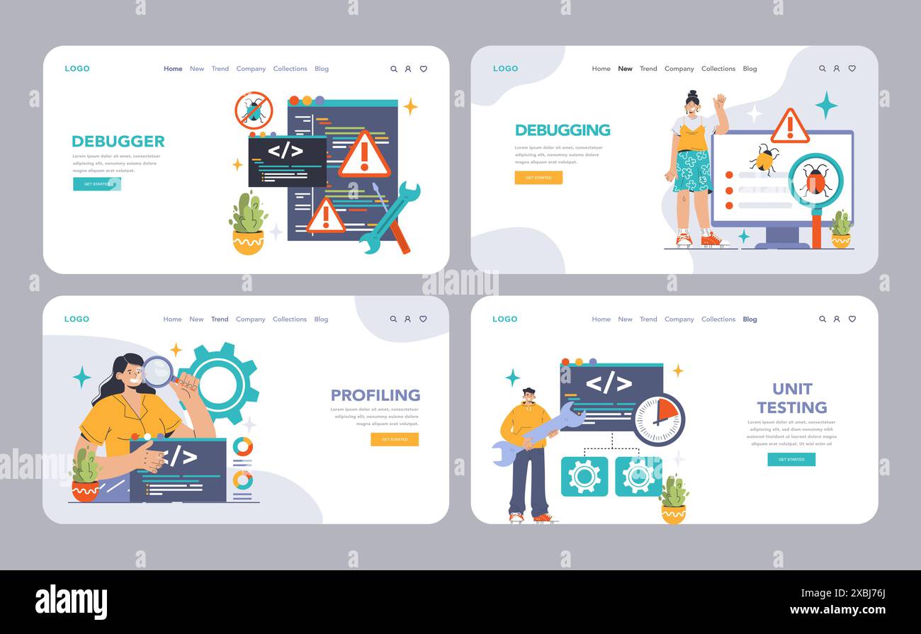 Testing methods Stock Vector Images - Alamy