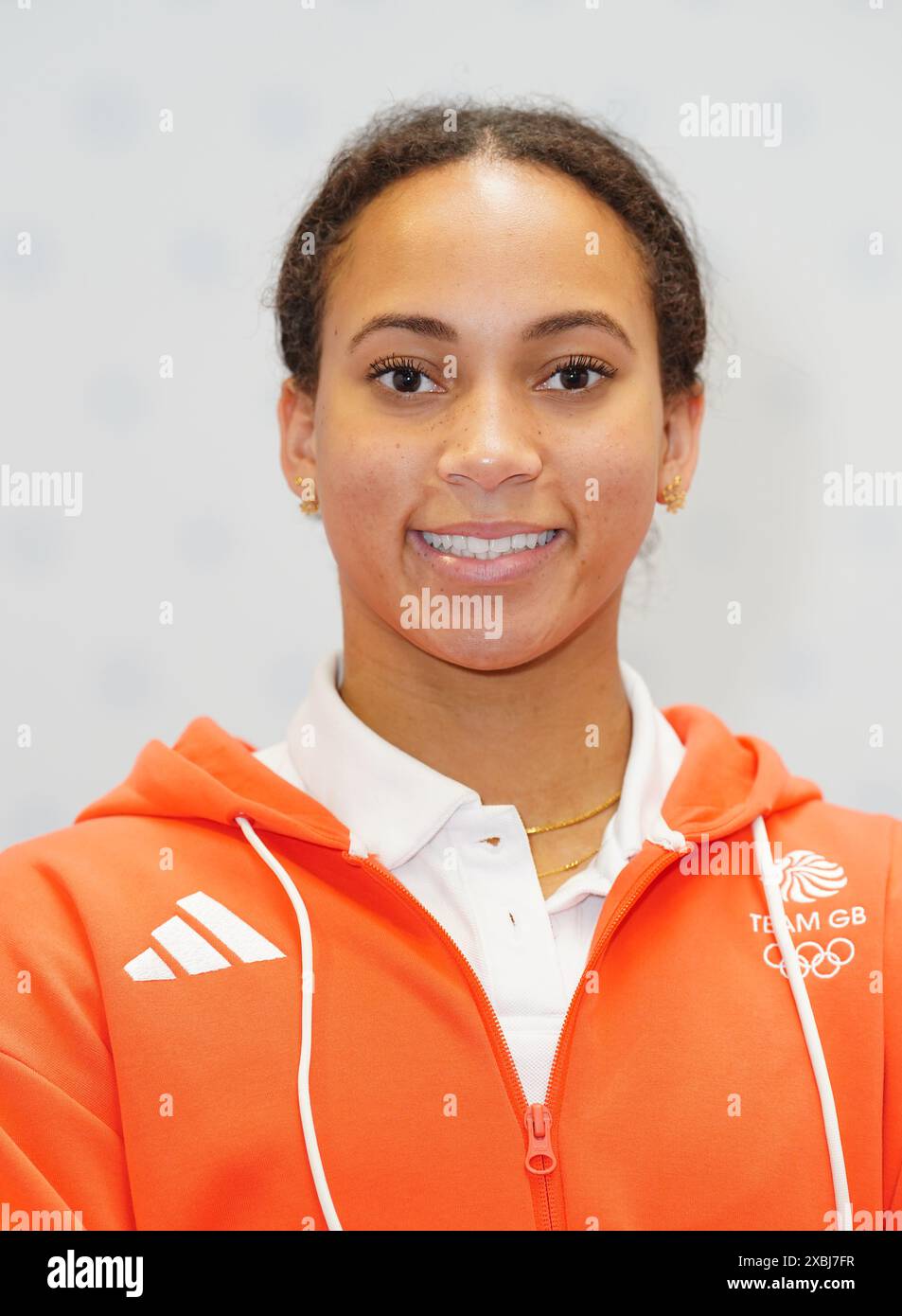 Eva Okara during a Team GB kitting out session ahead of the 2024 Paris ...
