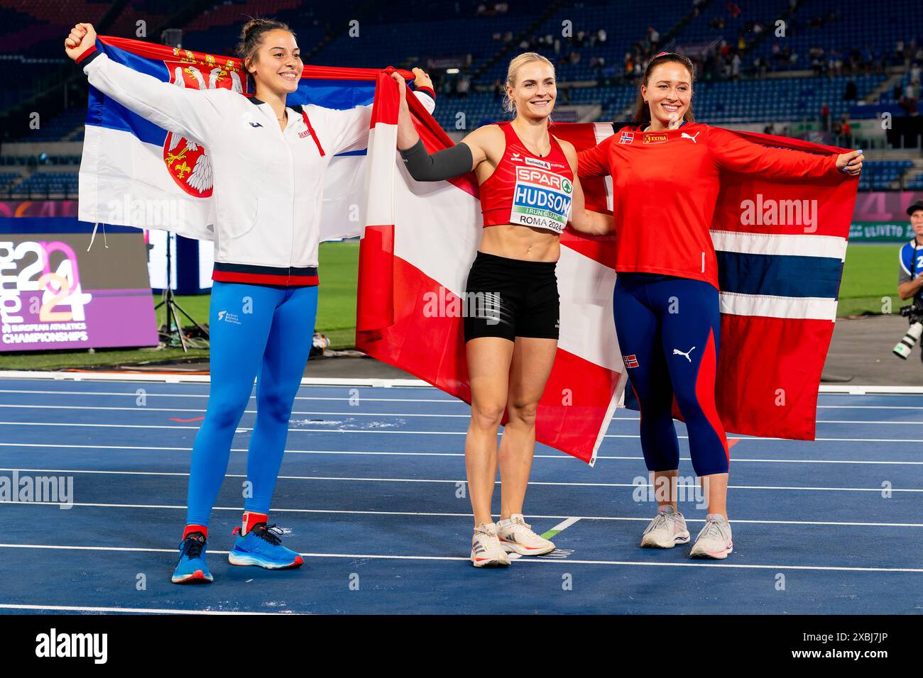 Rome, Italy. 11th June, 2024. ROME, ITALY - JUNE 11: Adriana Vilagos of Serbia, Victoria Hudson ...