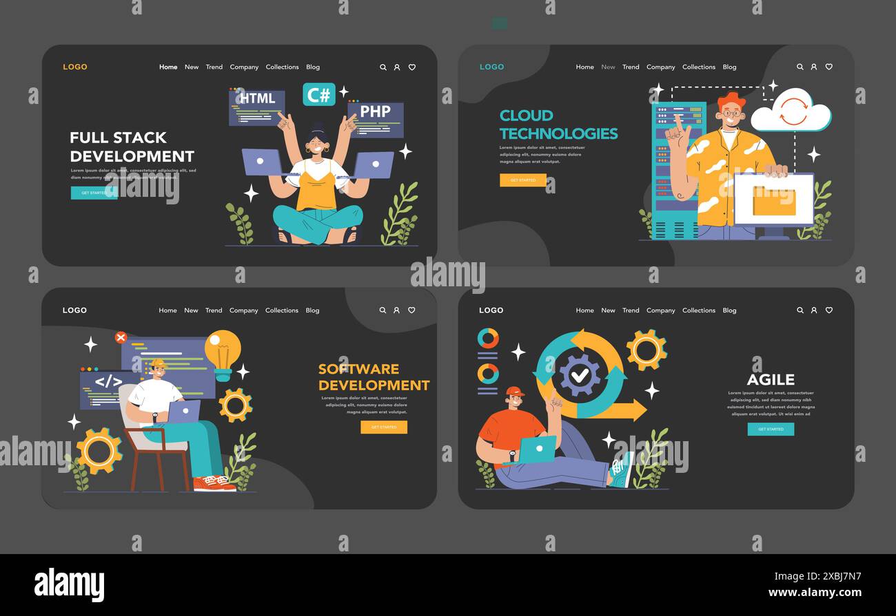 Php server vector template hi-res stock photography and images - Alamy