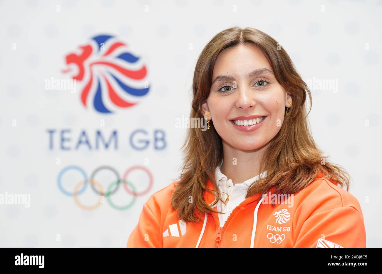 Freya Colbert during a Team GB kitting out session ahead of the 2024 ...