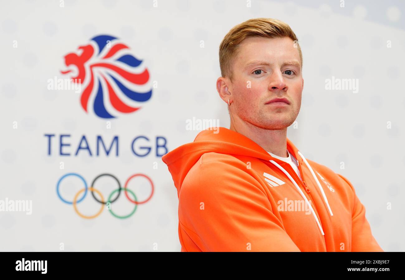 Adam Peaty during a Team GB kitting out session ahead of the 2024 Paris ...