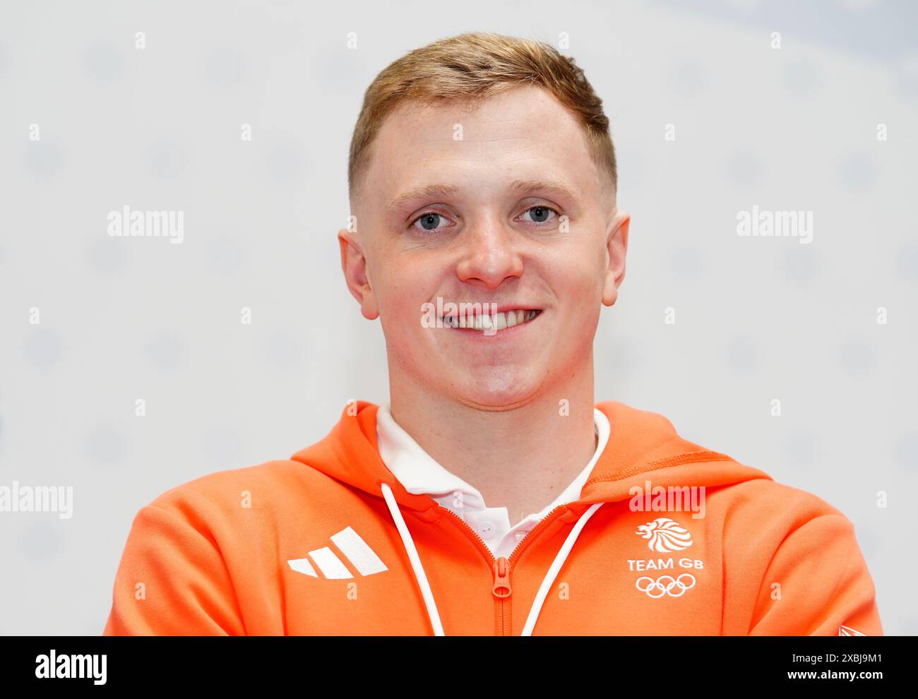 Joe Litchfield during a Team GB kitting out session ahead of the 2024 ...