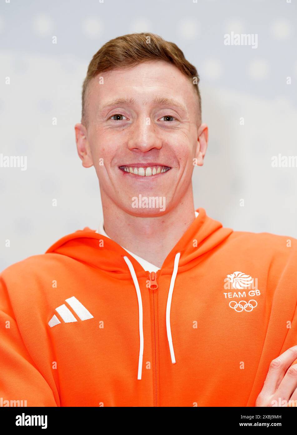 Max Litchfield during a Team GB kitting out session ahead of the 2024 ...
