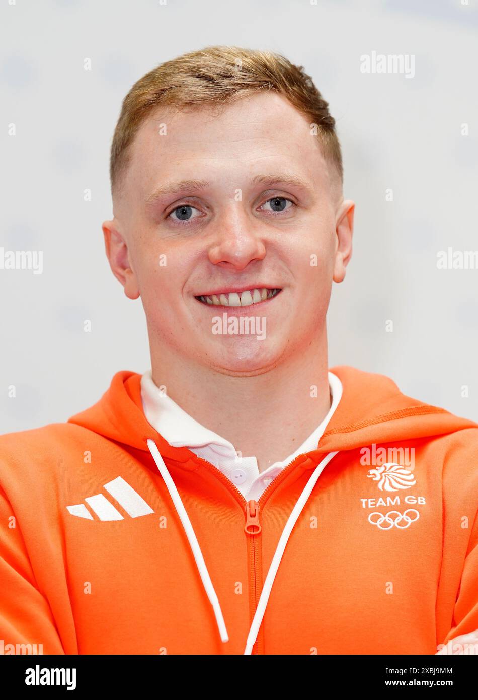 Joe Litchfield during a Team GB kitting out session ahead of the 2024 ...