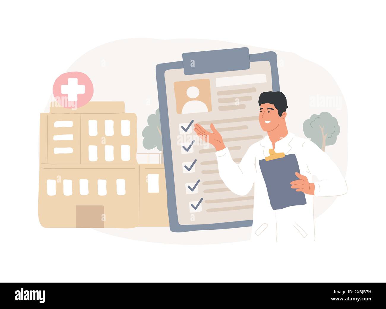Private healthcare isolated concept vector illustration Stock Vector ...