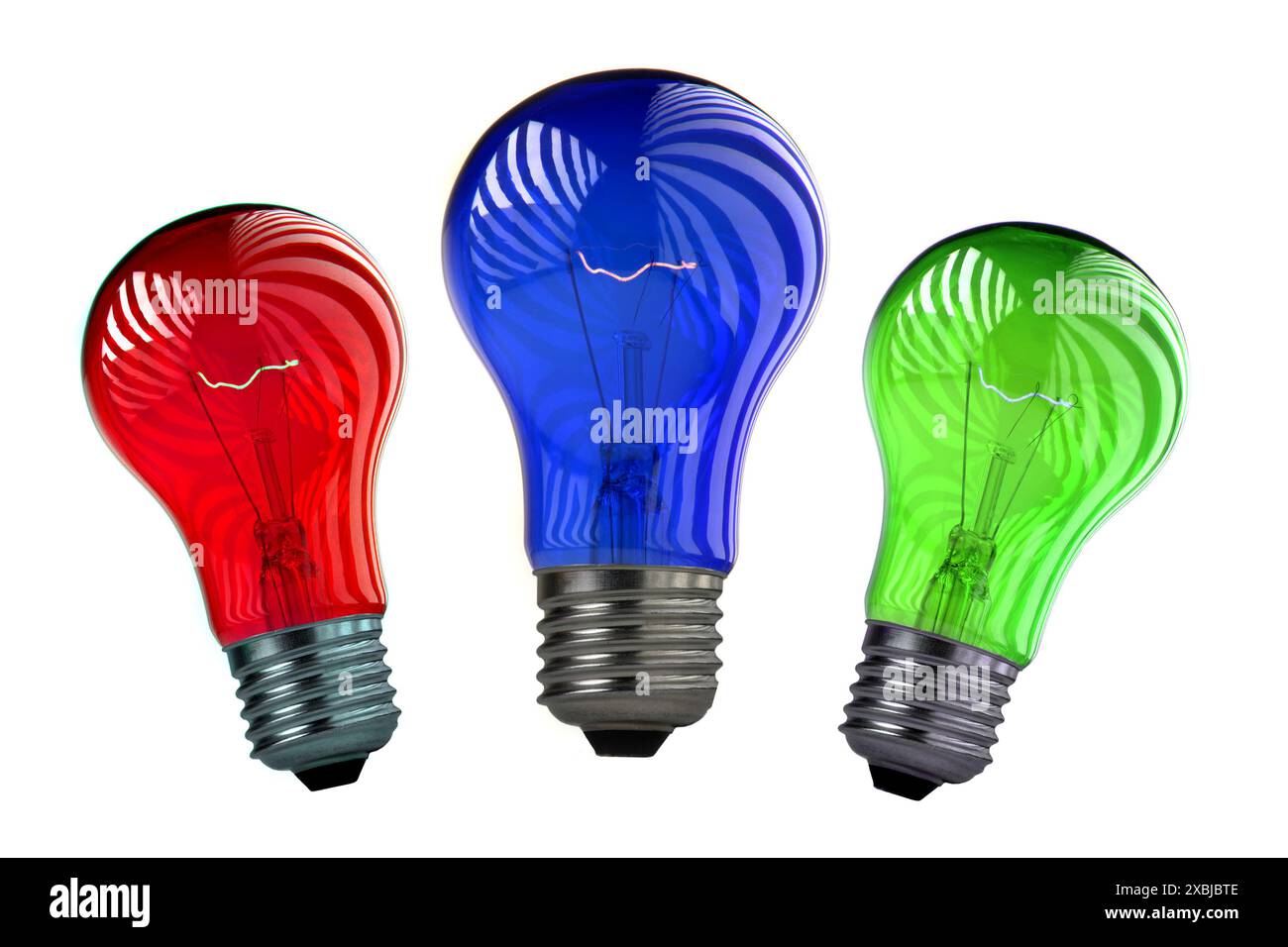 Bulb on a write background Stock Photo - Alamy