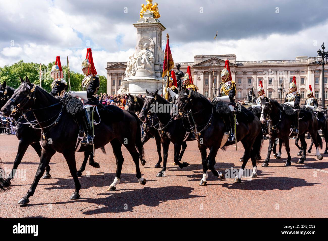 The Changing of The Guard Ceremony, Buckingham Palace, London, Uk Stock ...