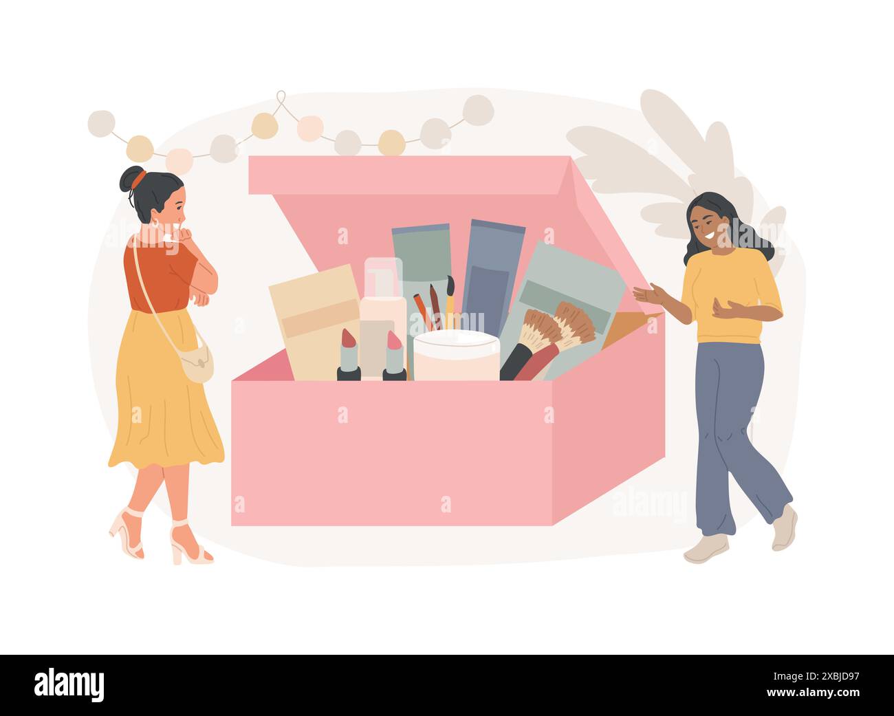 Beauty box isolated concept vector illustration Stock Vector Image ...