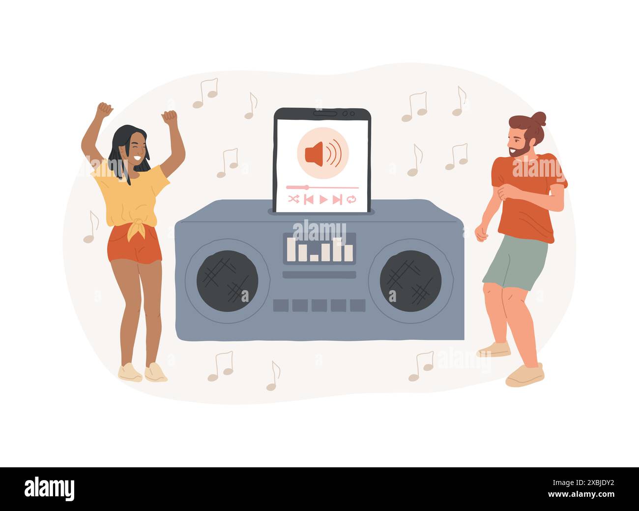 Docking station isolated concept vector illustration Stock Vector Image ...