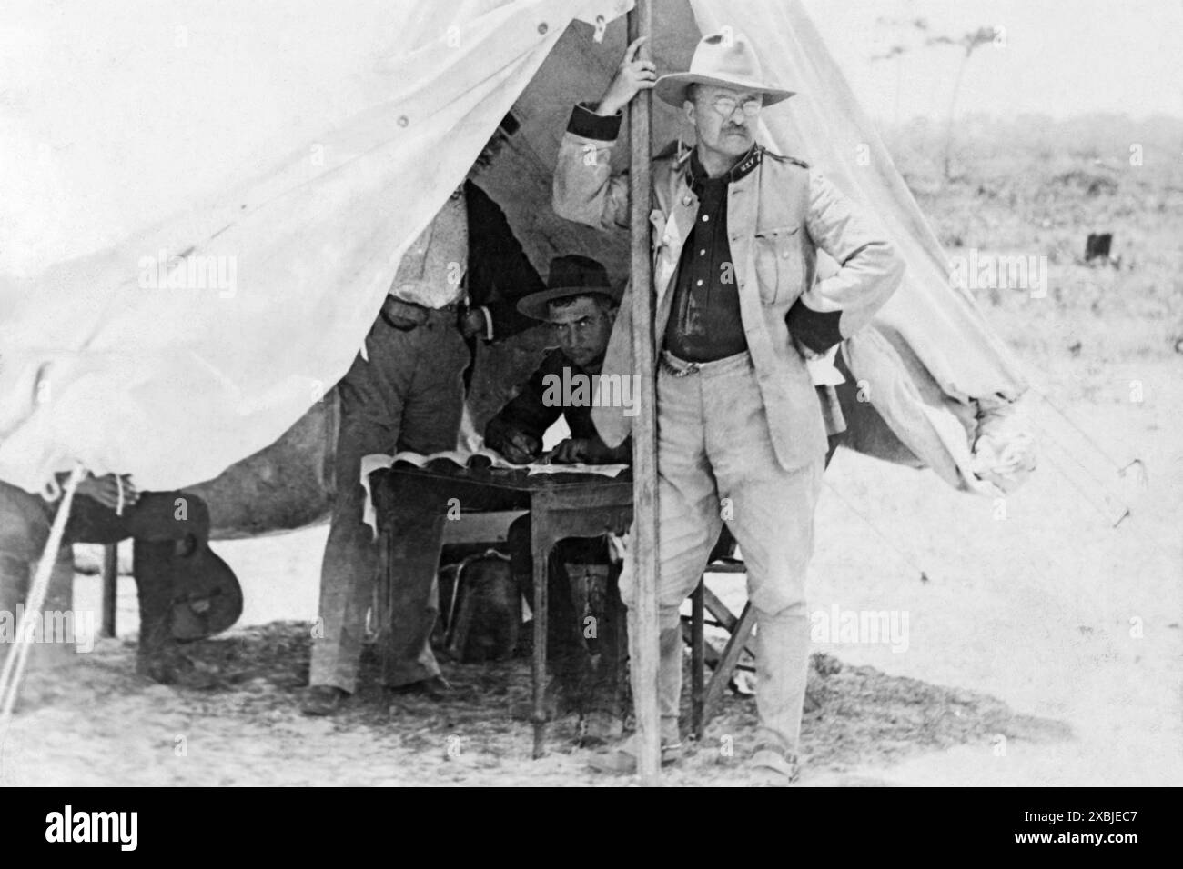 Lieutenant Colonel Theodore Roosevelt (26th U.S. President) with "Rough ...