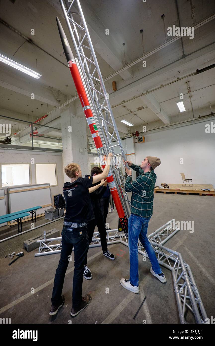 Aachen, Germany. 10th June, 2024. The students from Space Team Aachen ...