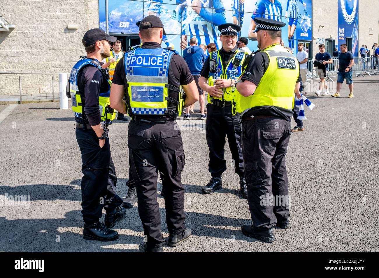 Specialist Football Officers Outside The Amex Stadium For A Premier ...