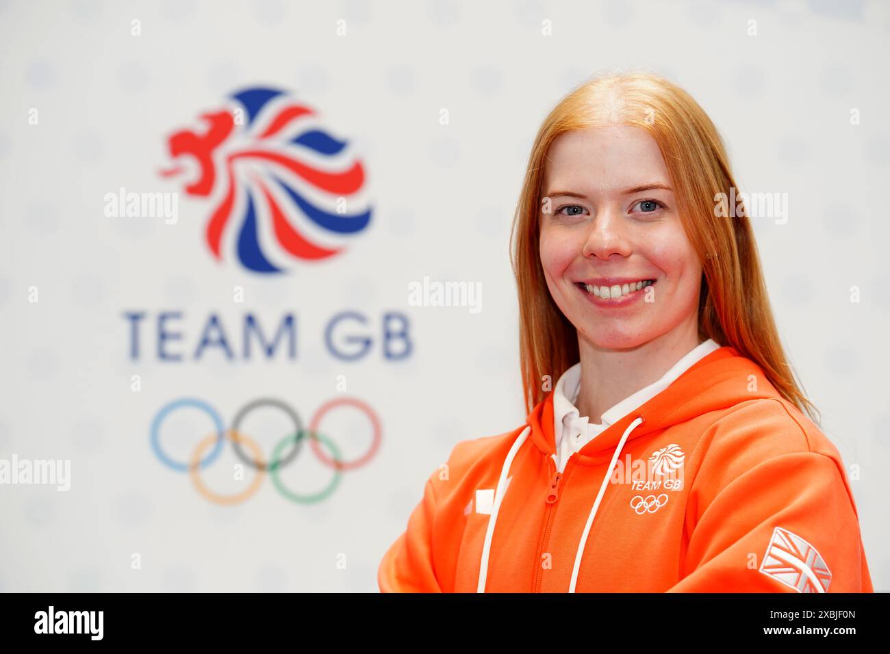 Laura Stephens during a Team GB kitting out session ahead of the 2024 ...