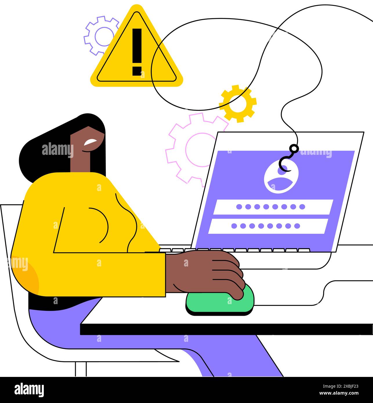 Phishing isolated cartoon vector illustrations Stock Vector Image & Art ...