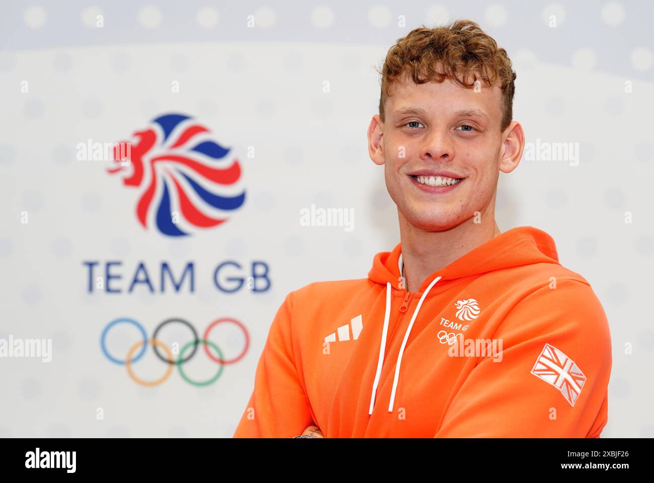 Matthew Richards during a Team GB kitting out session ahead of the 2024 ...