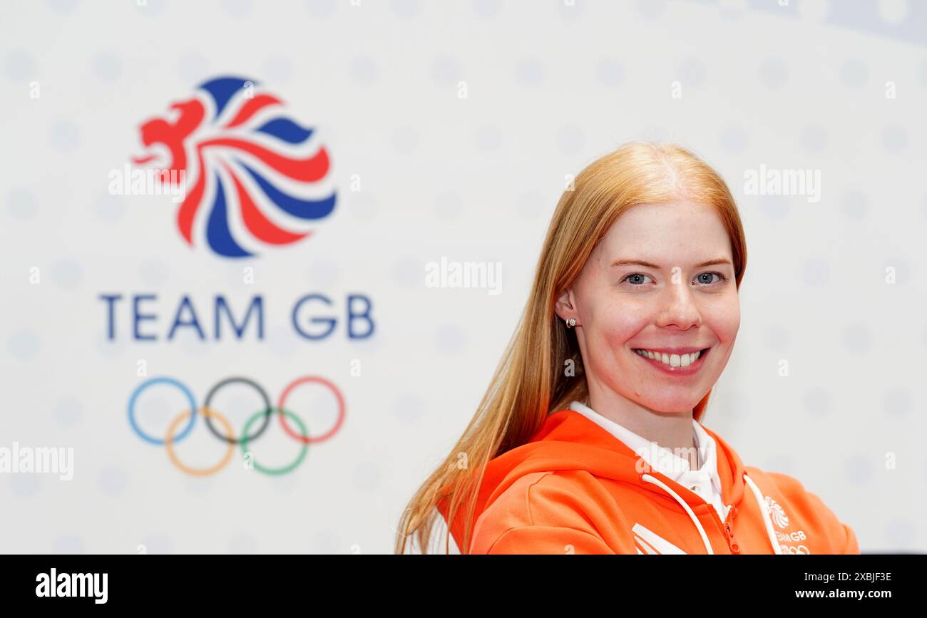 Laura Stephens during a Team GB kitting out session ahead of the 2024 ...