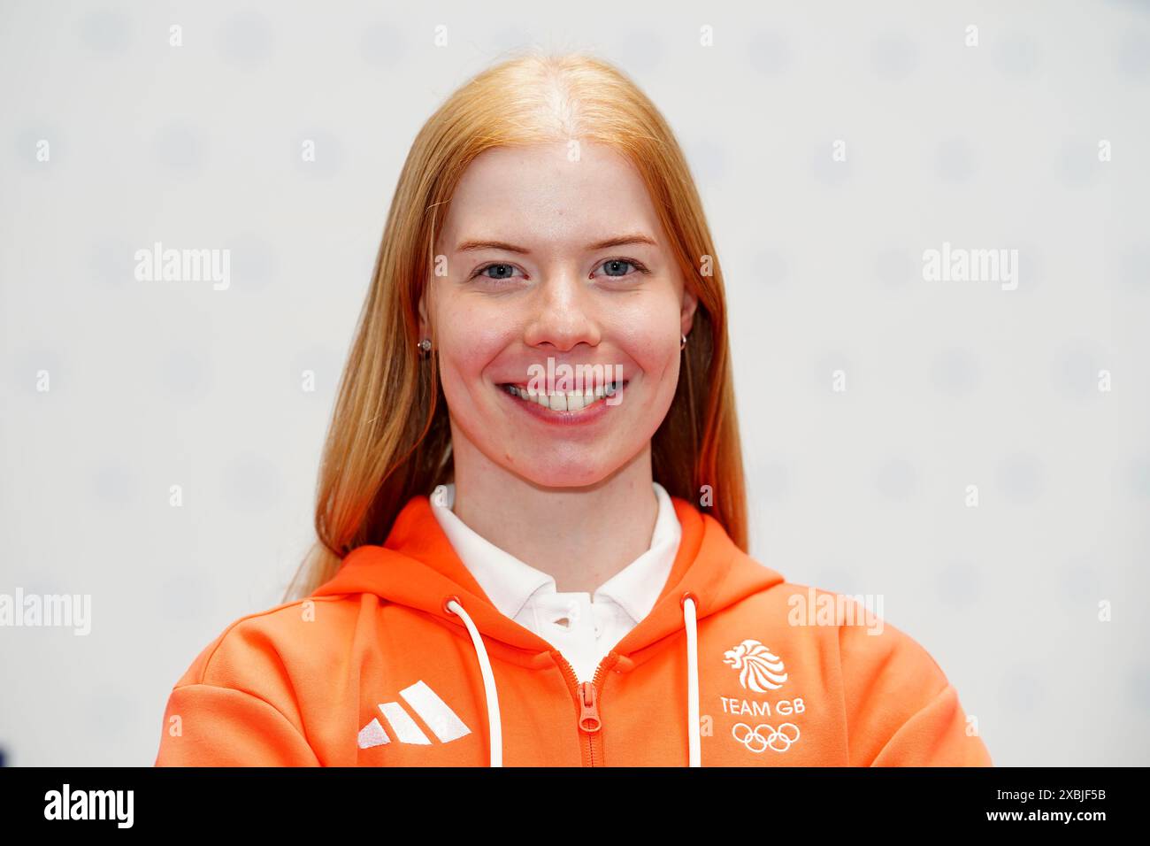 Laura Stephens during a Team GB kitting out session ahead of the 2024 ...