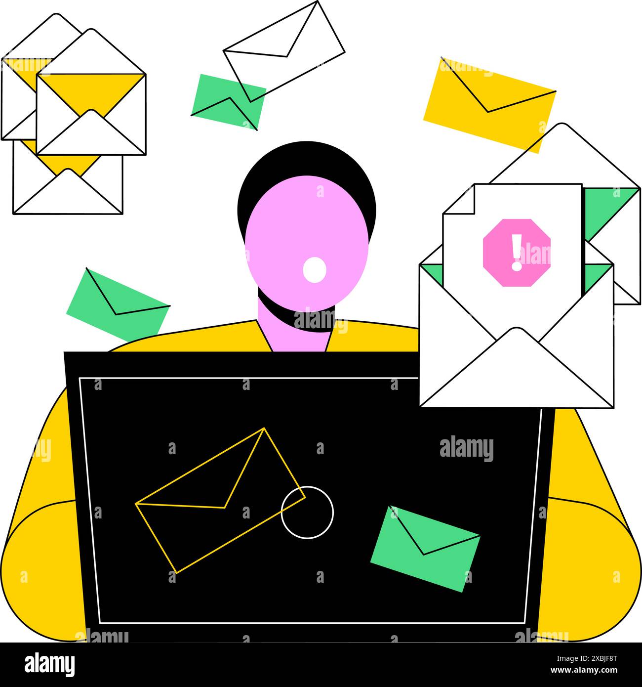 Spam isolated cartoon vector illustrations Stock Vector Image & Art - Alamy