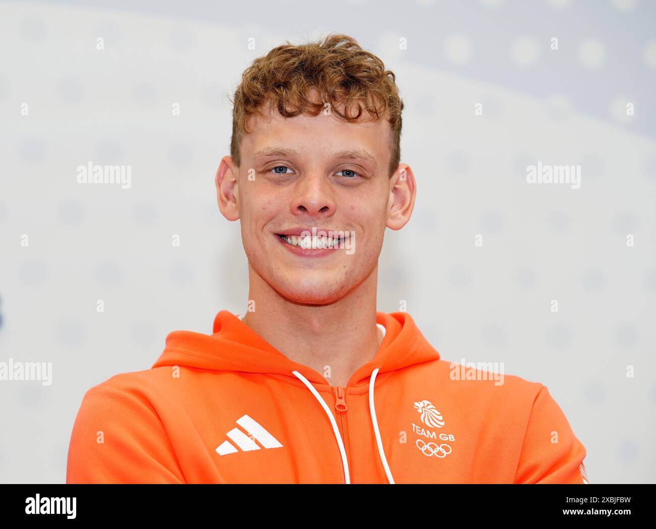 Matthew Richards during a Team GB kitting out session ahead of the 2024 ...