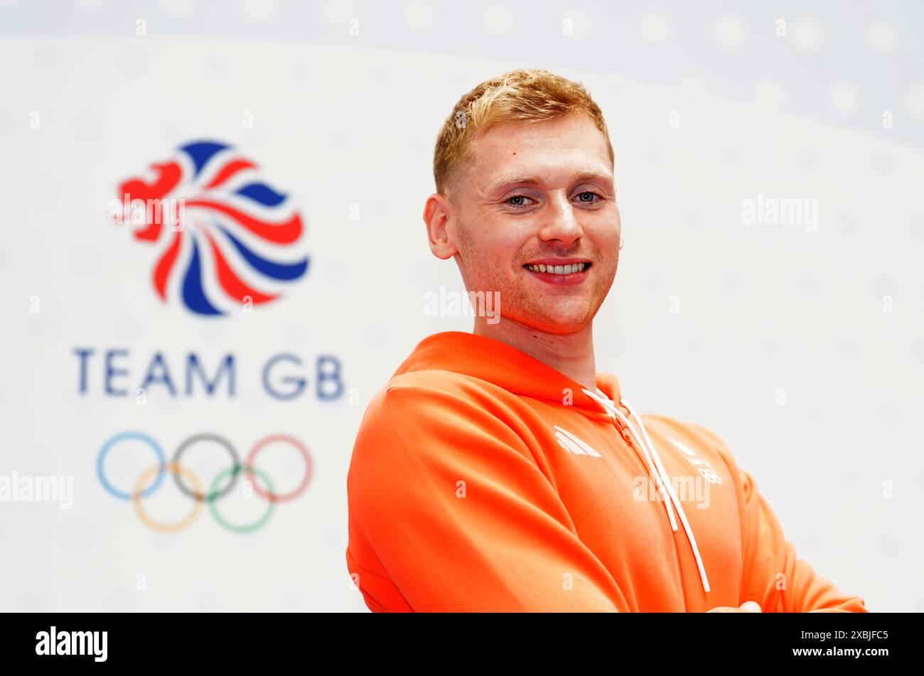 Kieran Bird during a Team GB kitting out session ahead of the 2024 ...