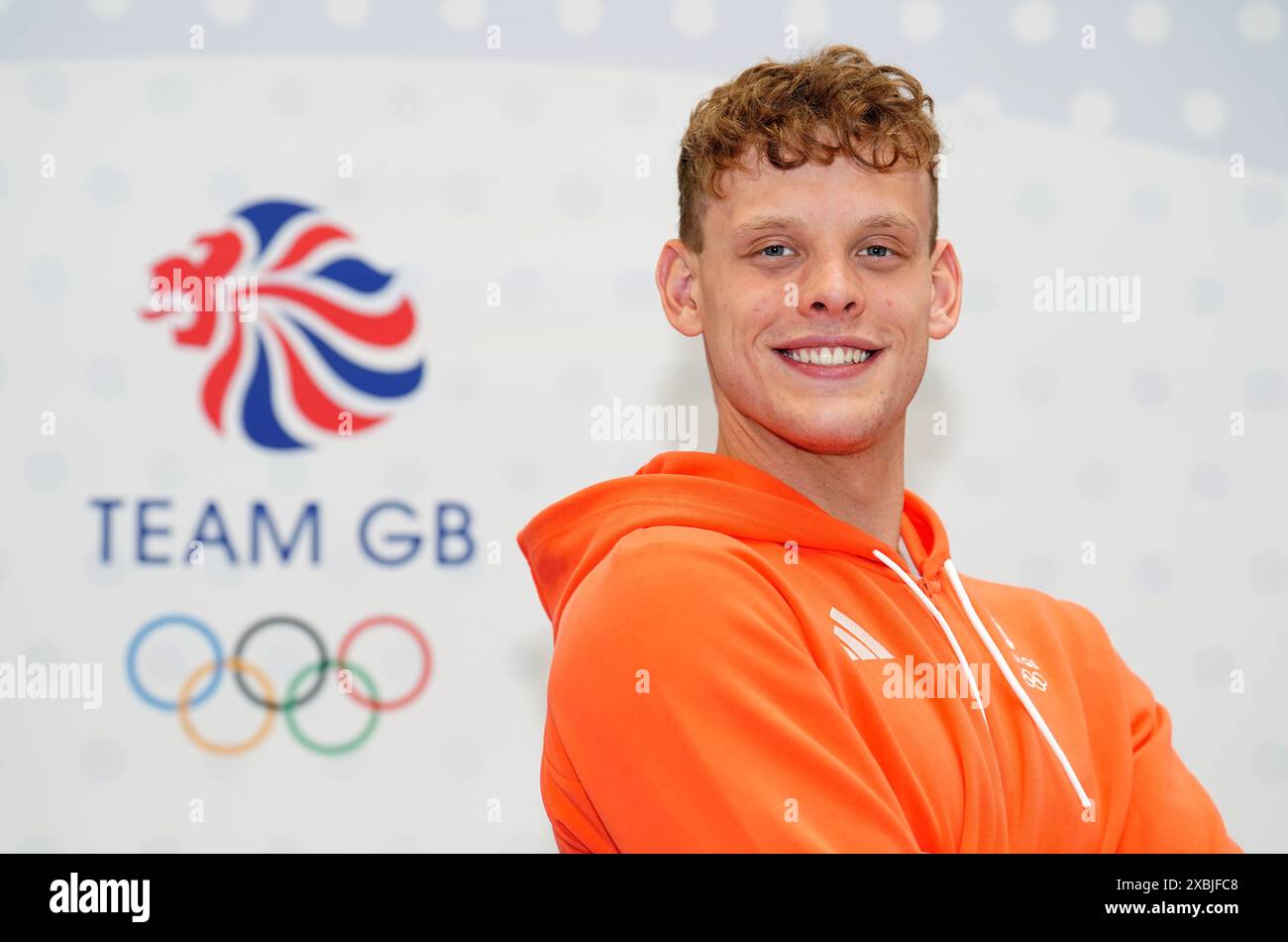 Matthew Richards during a Team GB kitting out session ahead of the 2024 ...