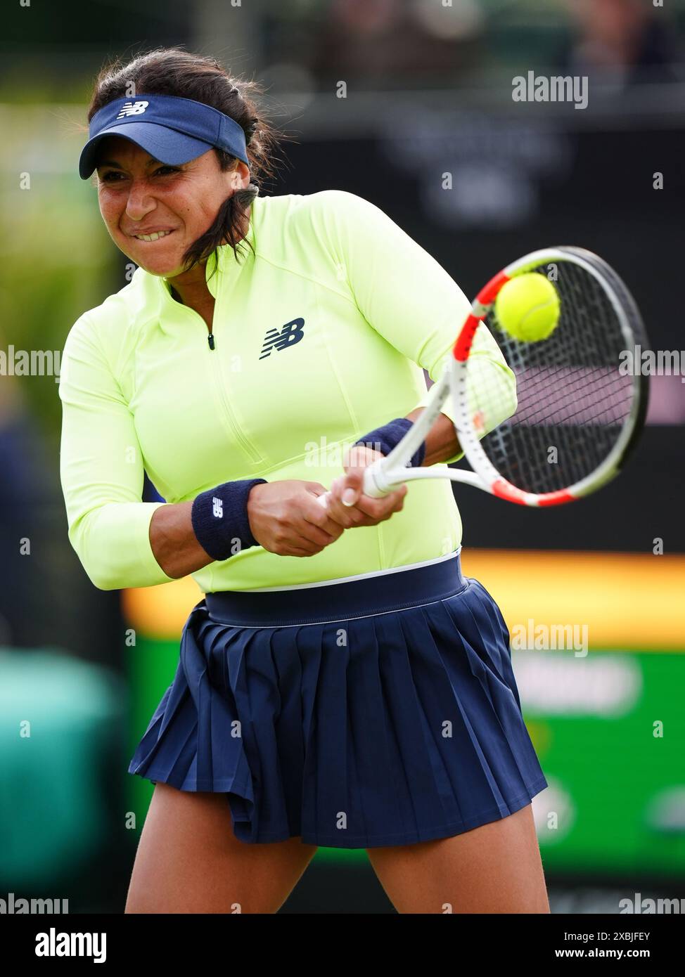 Heather Watson in action against Karolina Pliskova (not pictured) on ...