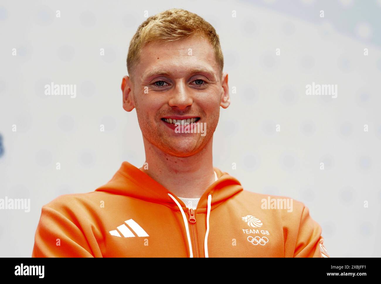 Kieran Bird during a Team GB kitting out session ahead of the 2024 ...