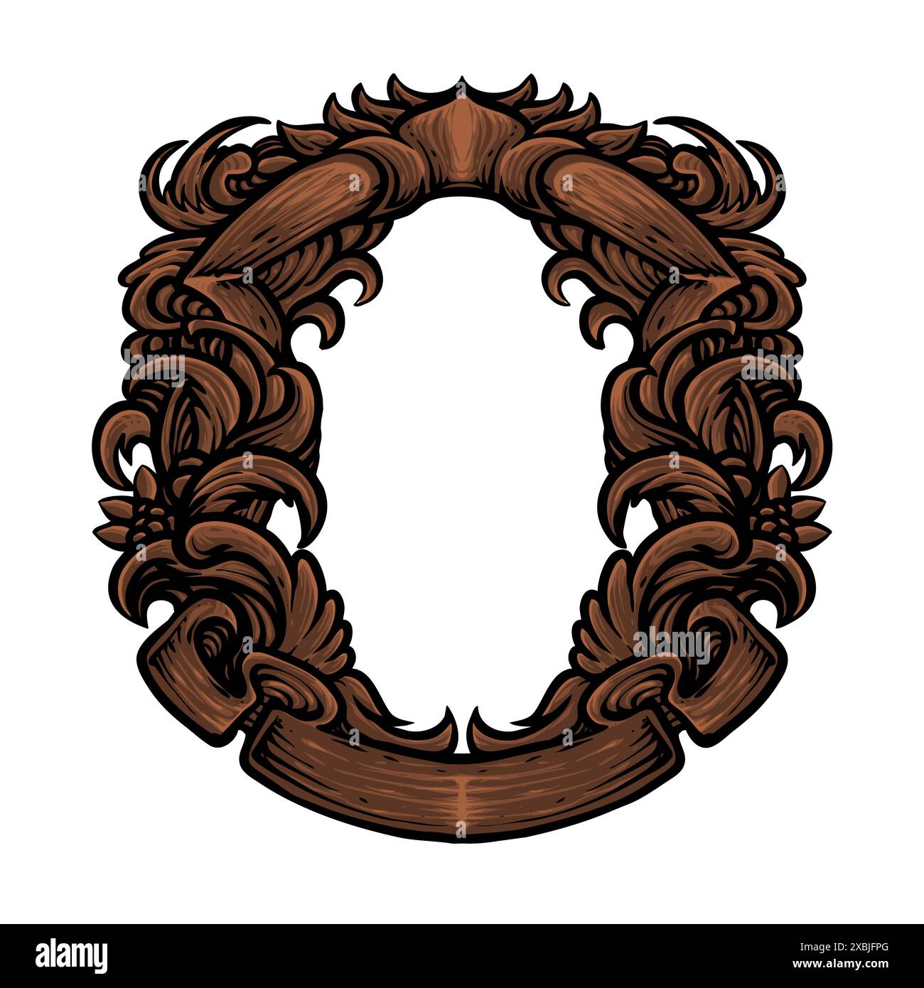 Victorian decorative border engraving Stock Vector Images - Alamy