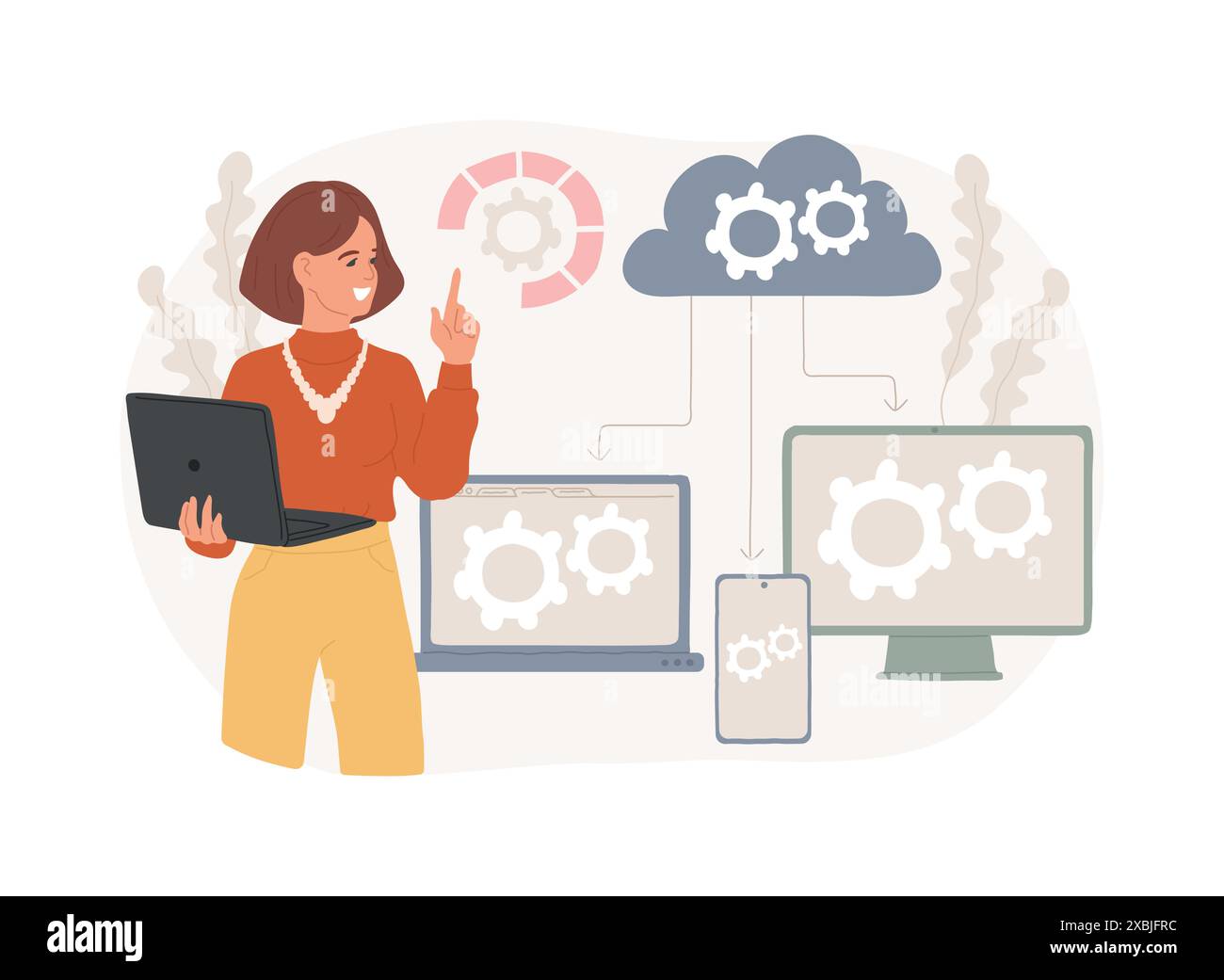 Cloud management isolated concept vector illustration Stock Vector Image & Art - Alamy