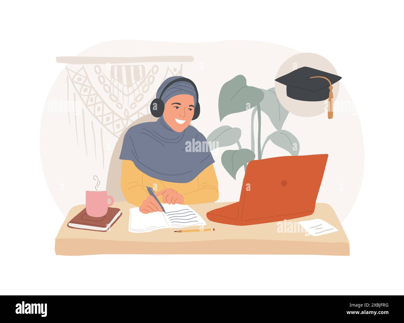 Audio lecture isolated cartoon vector illustrations Stock Vector Image ...