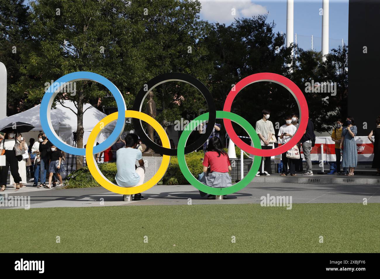 Opening of the Tokyo Olympic Games, parade of delegations Stock Photo ...
