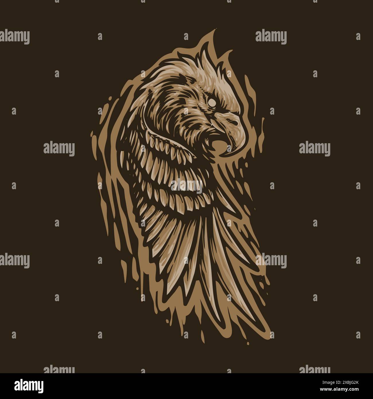 Eagle logo vector vectors hi-res stock photography and images - Alamy