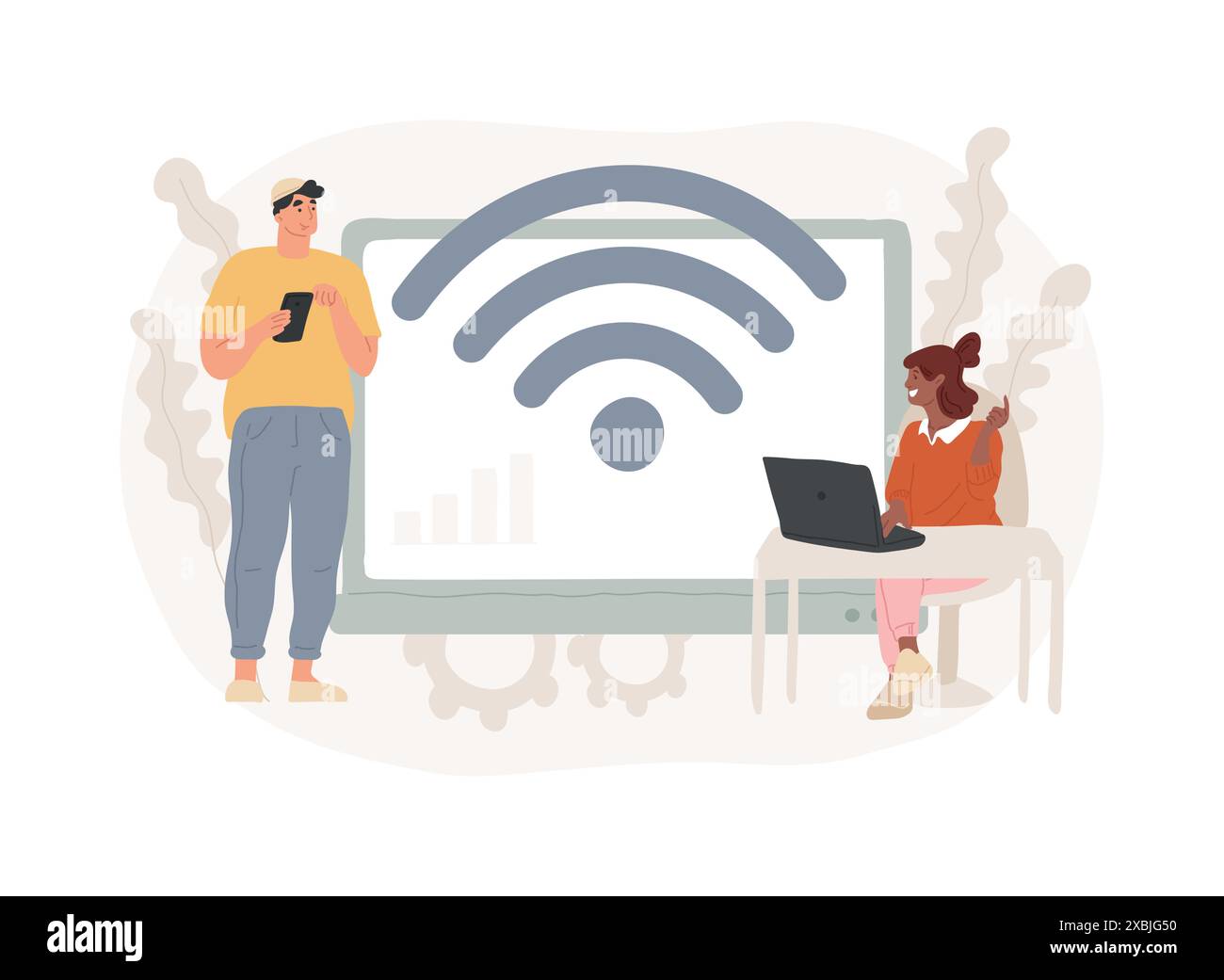 Wi-fi connection isolated concept vector illustration Stock Vector ...