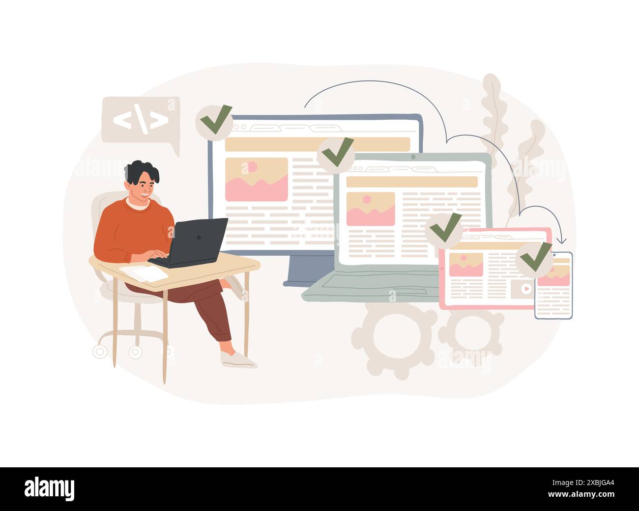 Cross Platform Software Isolated Concept Vector Illustration Stock Vector Image And Art Alamy