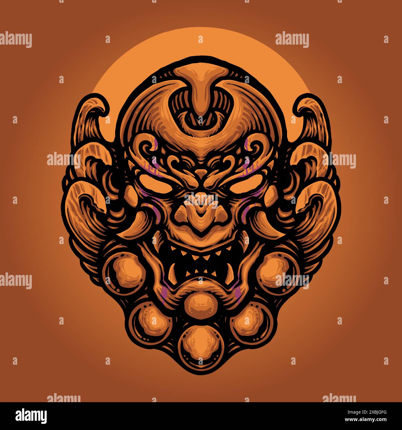 Tribal mask asia hi-res stock photography and images - Alamy