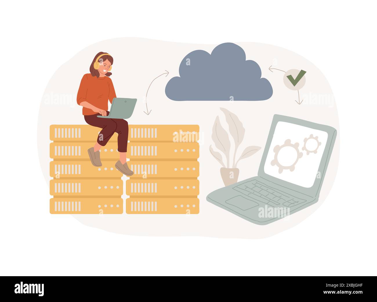 Saas Technology Isolated Concept Vector Illustration Stock Vector Image And Art Alamy