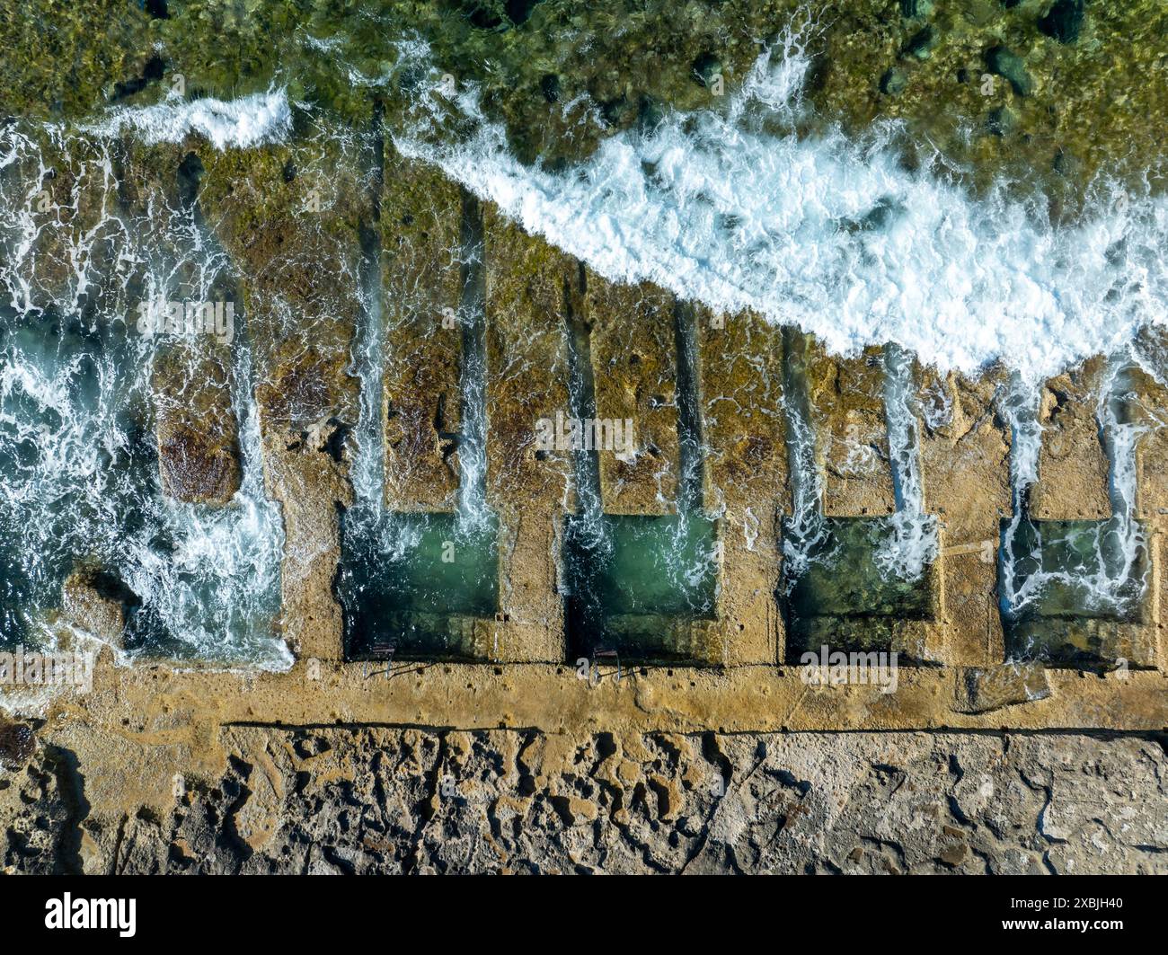 aerial View of the Roman Baths in Malta. Sliema Stock Photo - Alamy